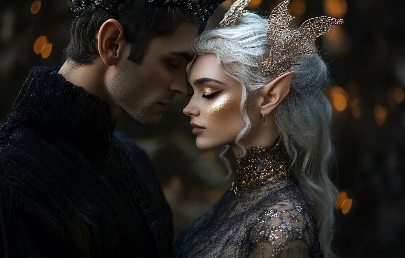 Wallpaper look, girl, love, face, pose, elf, portrait, makeup for ...