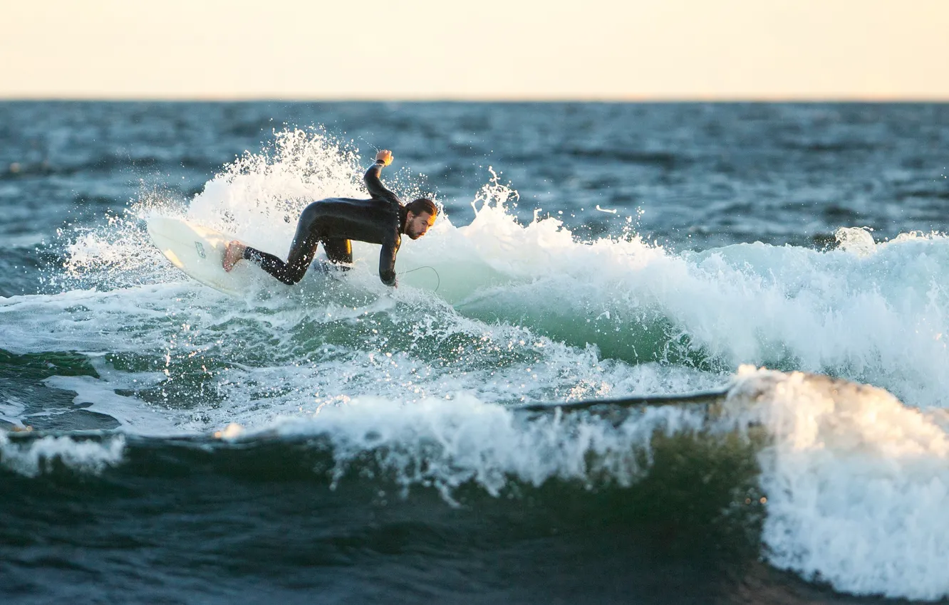 Wallpaper waves, surfing, splash, surfer, sunlight, spray, extreme ...