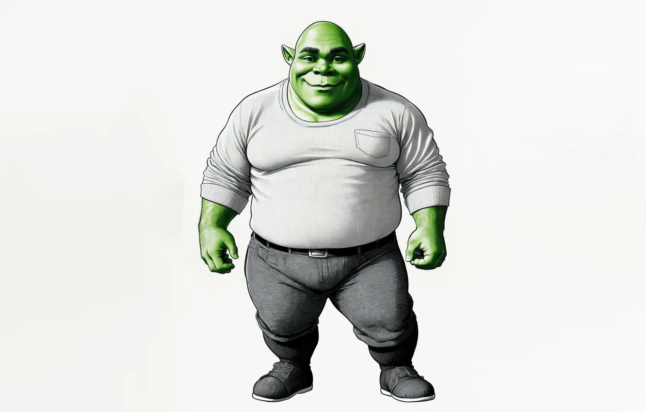 Wallpaper background, Shrek, art for mobile and desktop, section ии арт ...