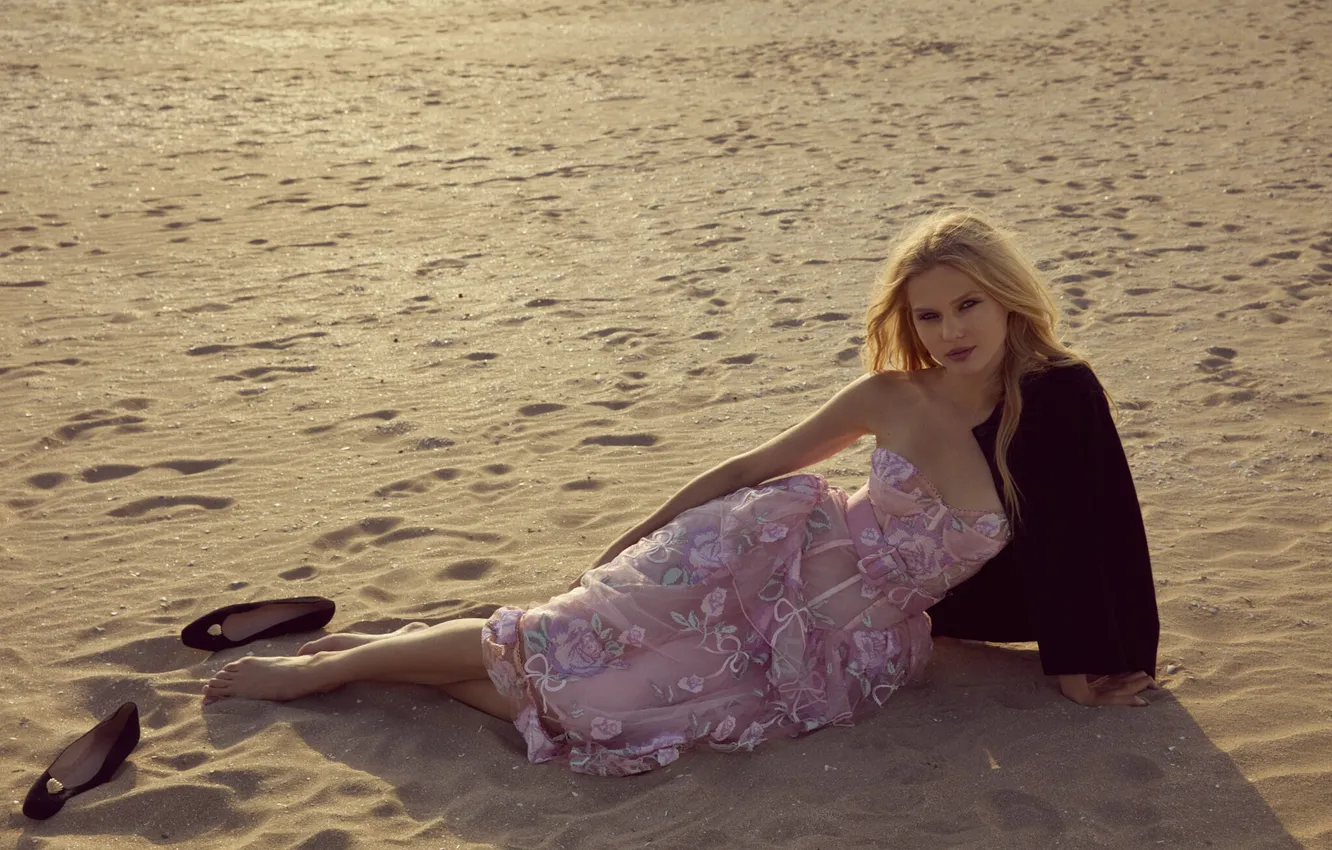 Wallpaper girl, dress, beautiful, model, sweet, long-haired, Vasilina ...