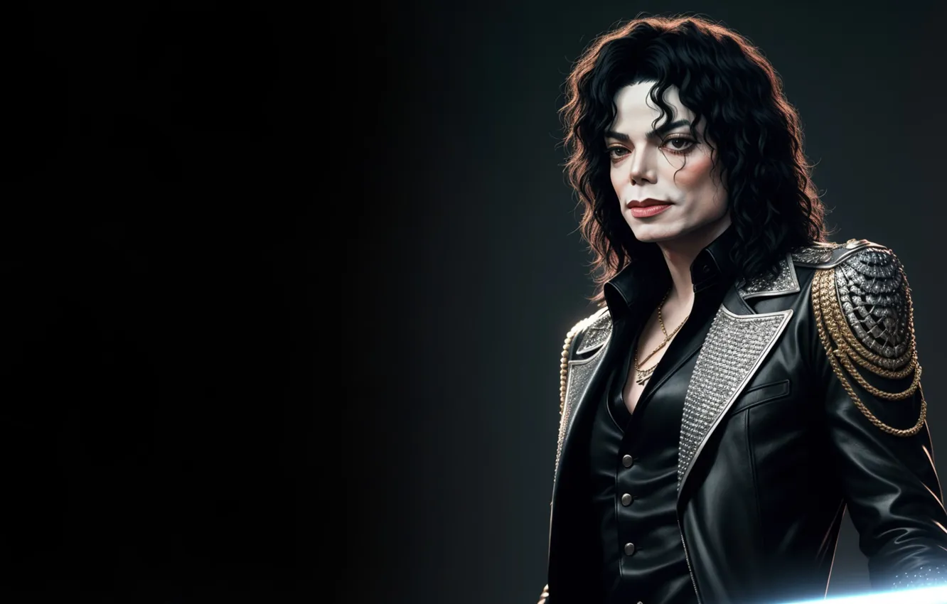 Wallpaper Michael Jackson, black background, singer, dancer, superstar ...
