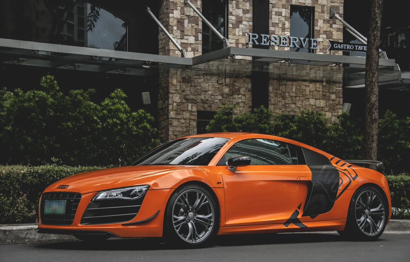 Wallpaper audi, Street, orange, r8 images for desktop, section audi ...