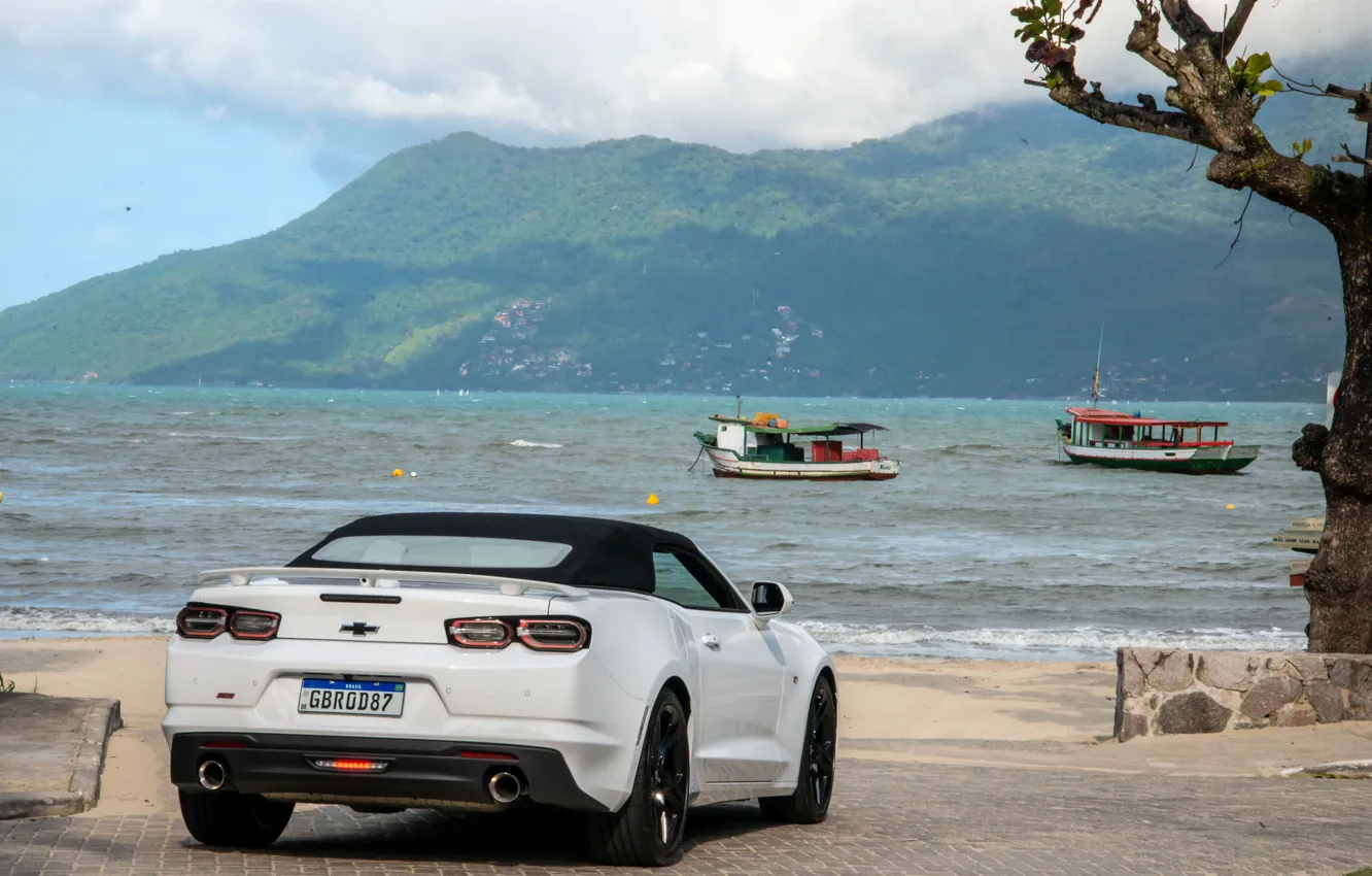 Wallpaper Chevrolet, Camaro, rear view, Chevrolet Camaro SS Convertible ...