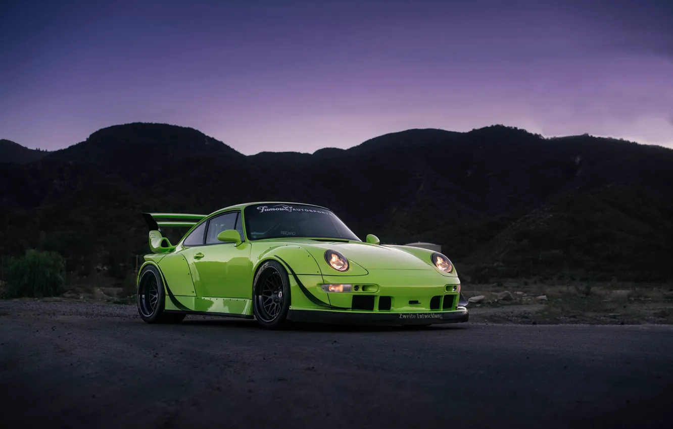Wallpaper Porsche, Classic, Black, with, 300, 993, RWB, Satin for ...
