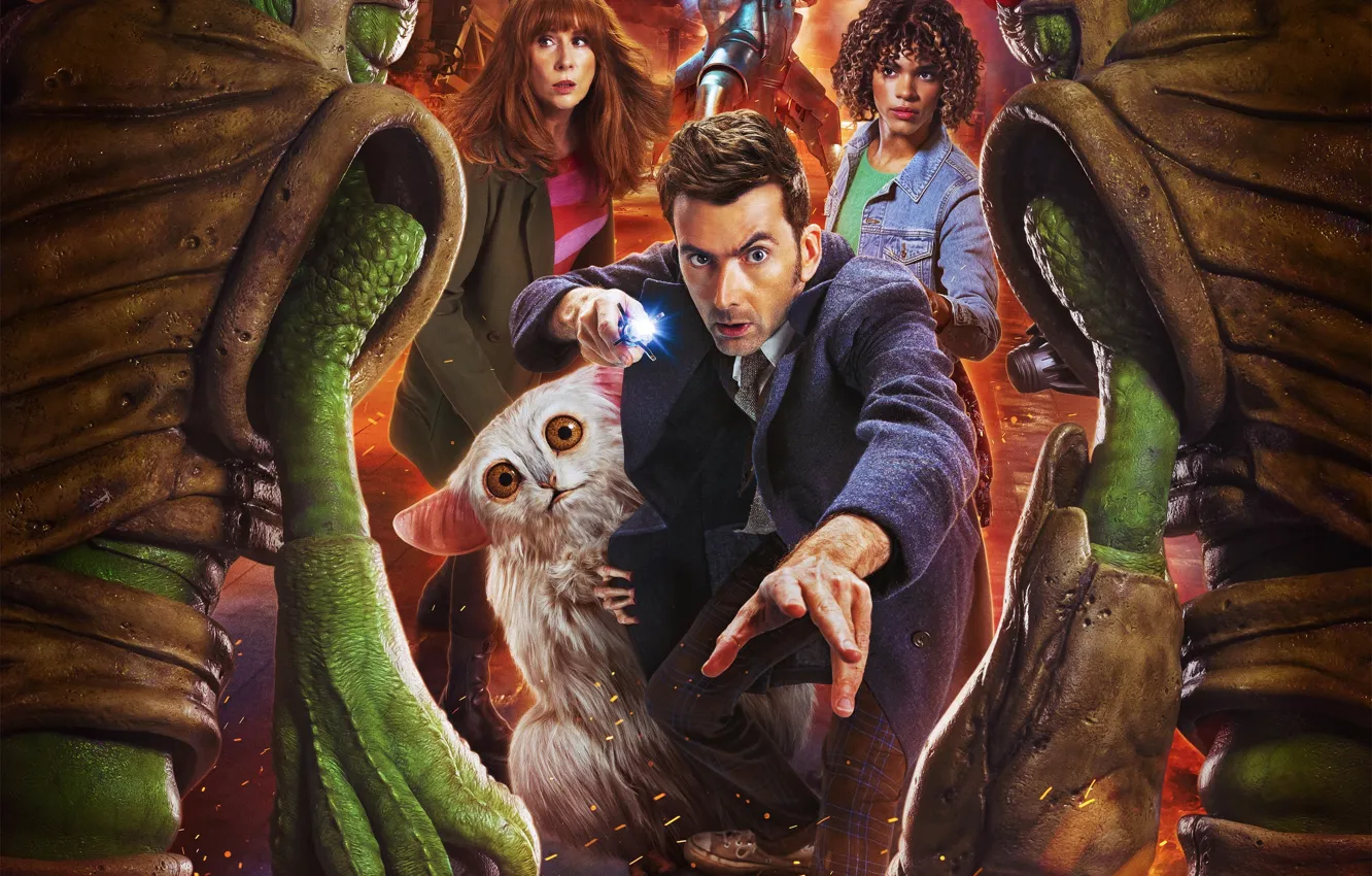 Wallpaper fiction, woman, male, aliens, Doctor Who, spaceship, sci-fi ...