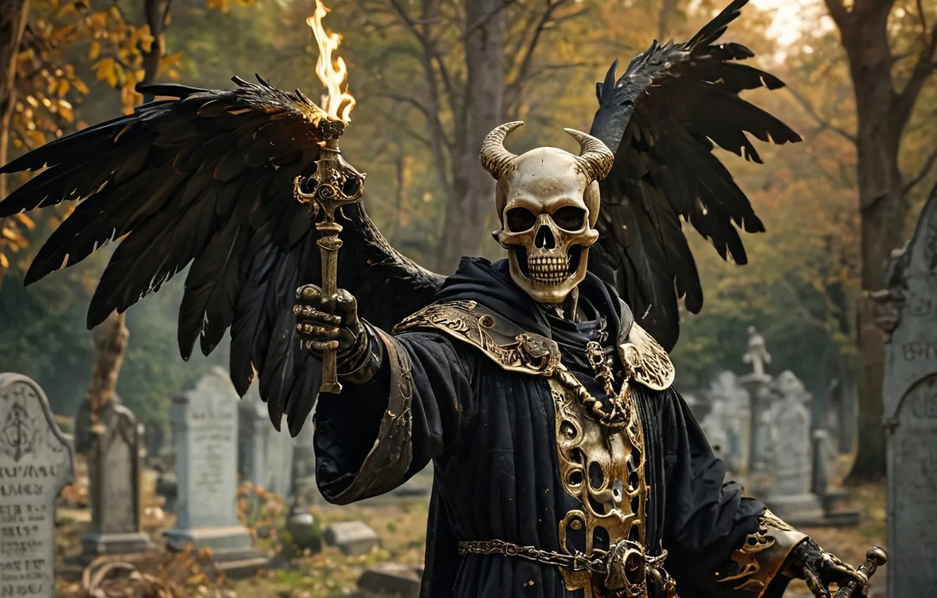 Wallpaper death, skeleton, cemetery, torch, the churchyard for mobile ...