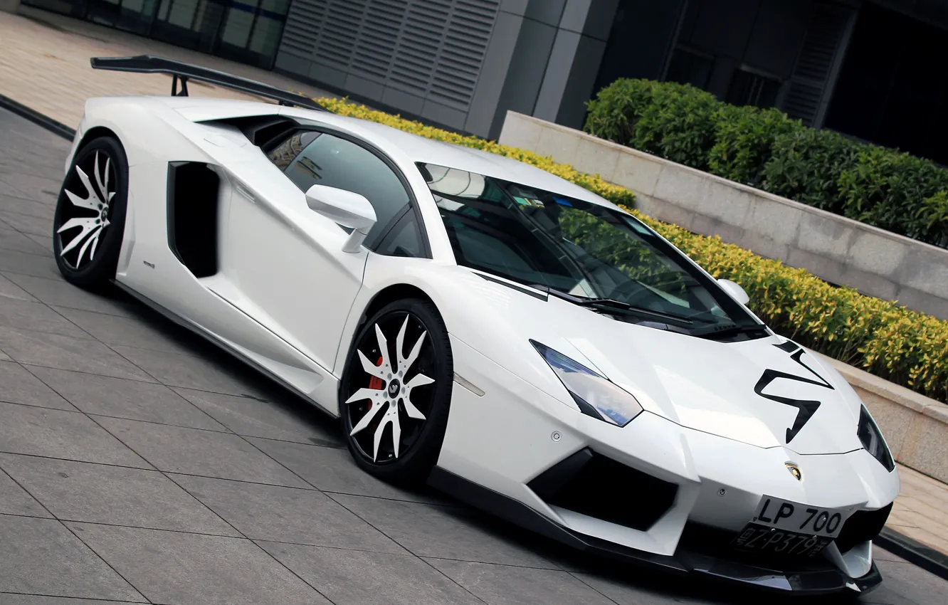 Wallpaper car, Lamborghini, white, auto, wallpapers, LP700-4, Aventador ...