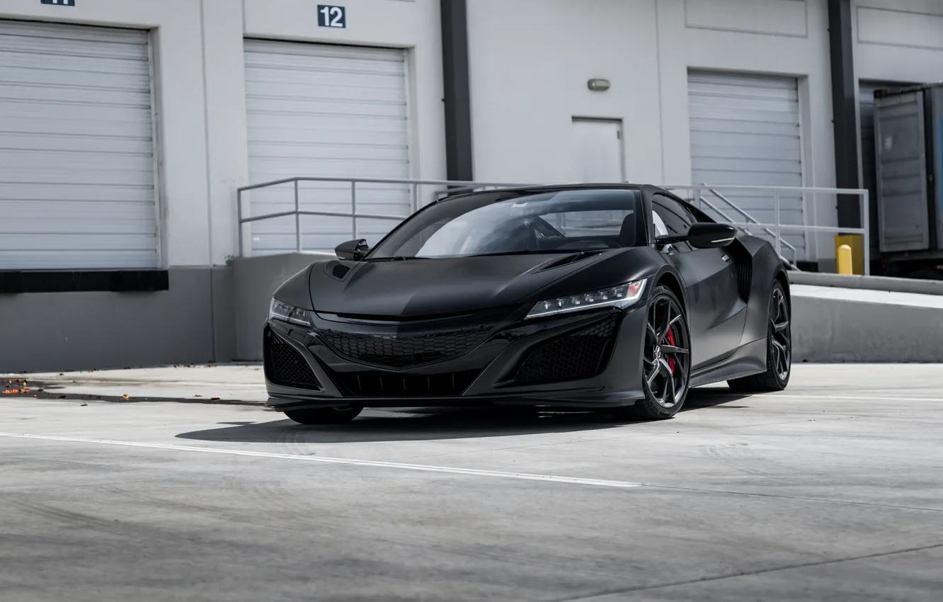 Wallpaper Honda, Black, Acura, NSX, Sight, LED for mobile and desktop ...