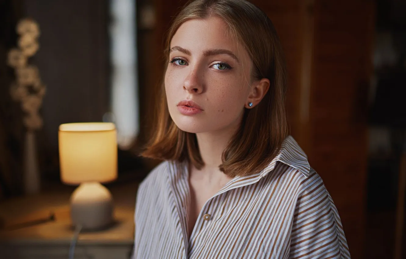 Wallpaper look, girl, face, portrait, Sergey Fat, Sergey Zhirnov for ...