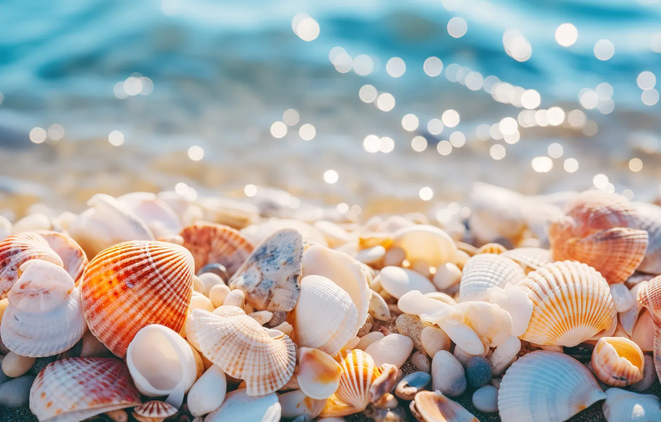 Wallpaper sand, sea, beach, stars, shell, beach, sea, sand for mobile ...
