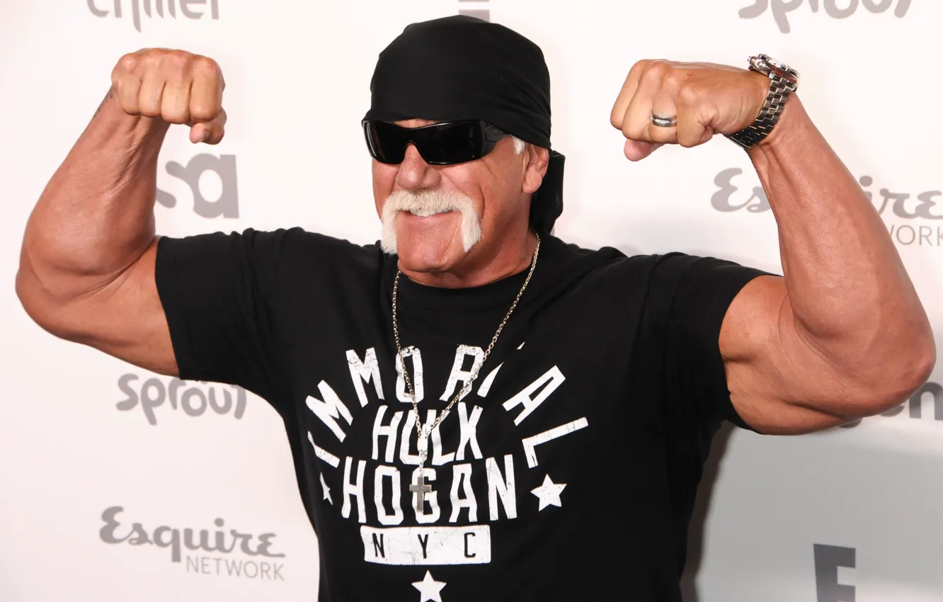 Wallpaper mustache, pose, glasses, Hulk Hogan, actor, actor, photoshoot ...