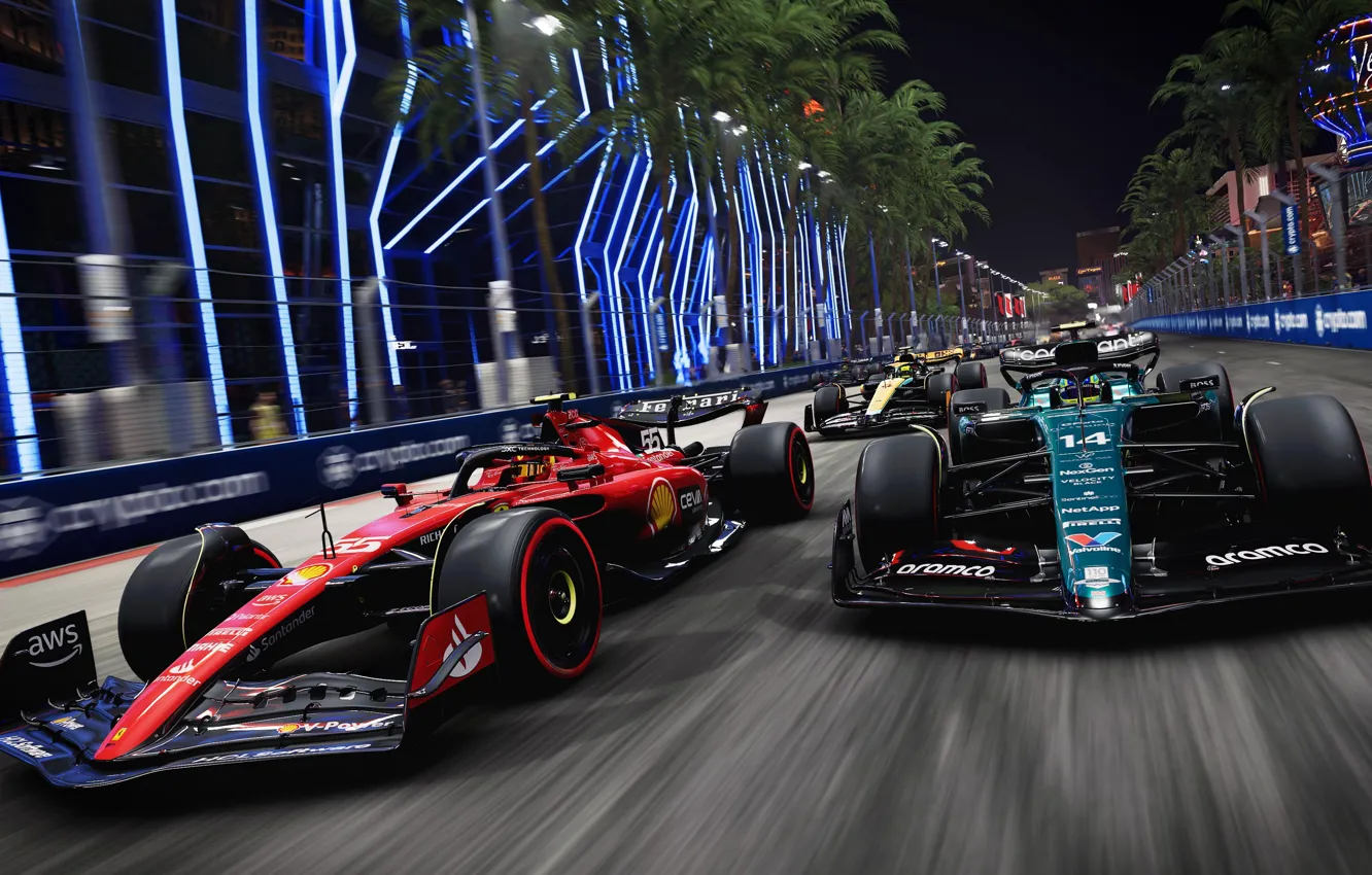 Wallpaper formula 1, the car, games, racing track, simulator, simulator ...