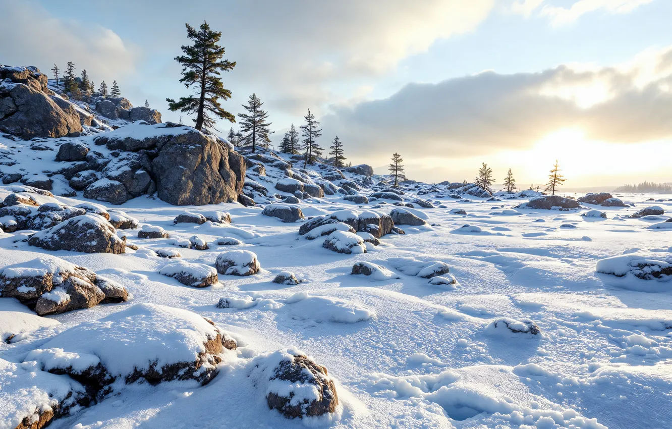 Wallpaper winter, forest, snow, tree, forest, nature, winter, snow for ...