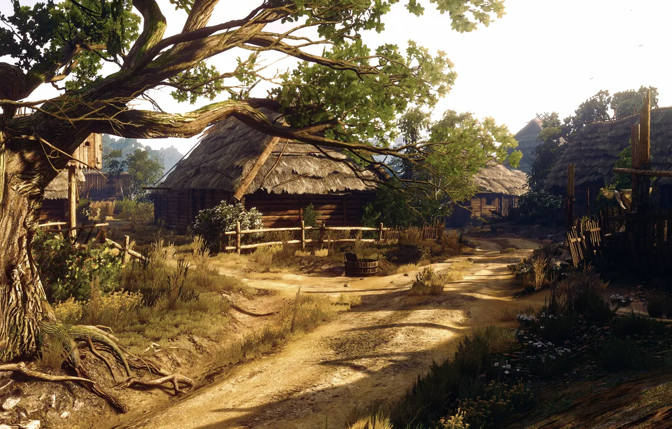 Wallpaper village, Witcher-3, Little Village for mobile and desktop ...