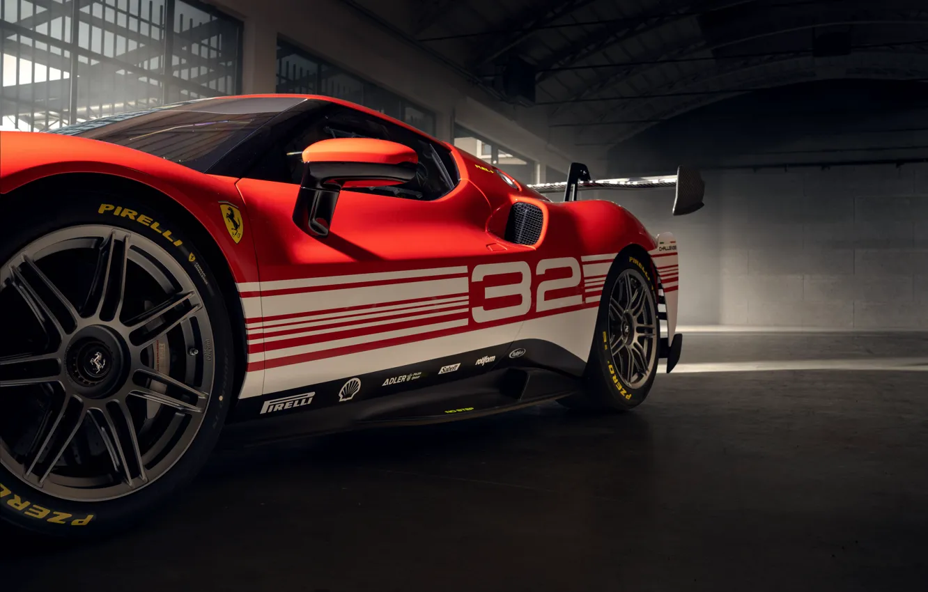 Wallpaper Ferrari, close-up, 296, Ferrari 296 Challenge for mobile and ...