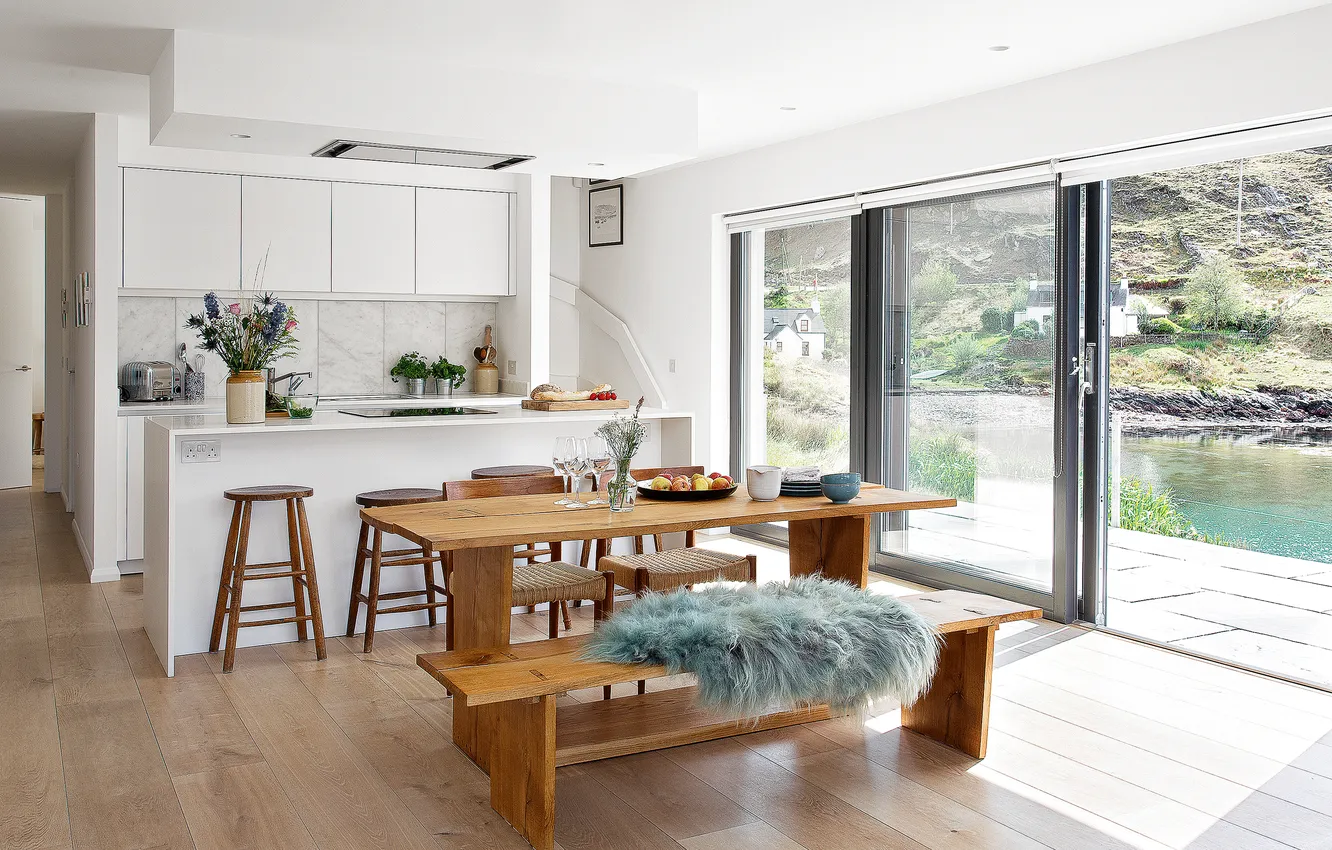 Wallpaper design, style, interior, kitchen, dining room, stunning ...