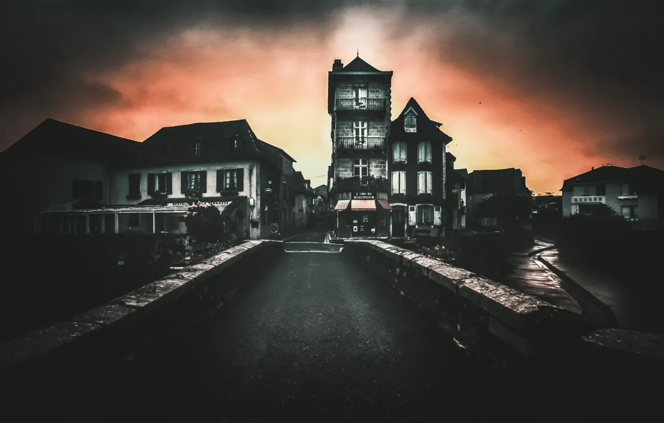 Wallpaper light, architecture, dramatic sunset for mobile and desktop ...