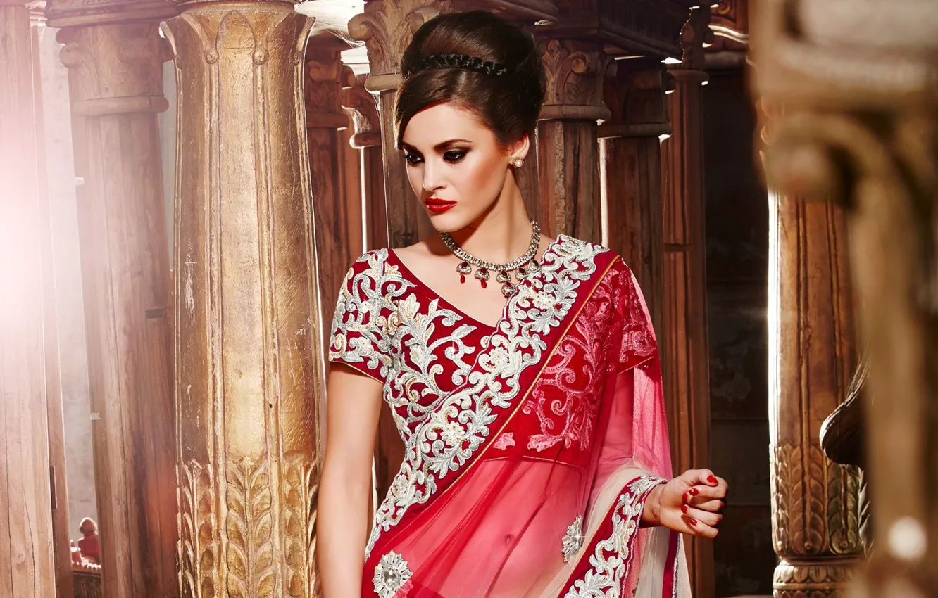 Wallpaper woman, asian, portrait, Indian, bollywood, native dress ...