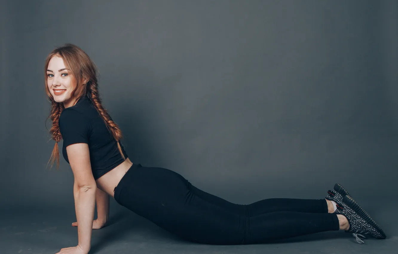 Wallpaper woman, young, athlete, stretching for mobile and desktop ...