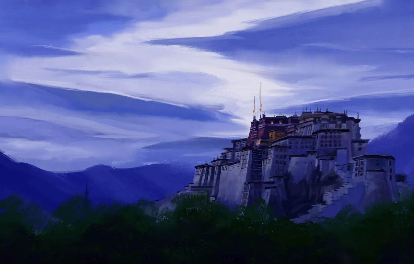 Wallpaper Figure, Palace, Art, art, Illustration, Jinheng LI, by ...