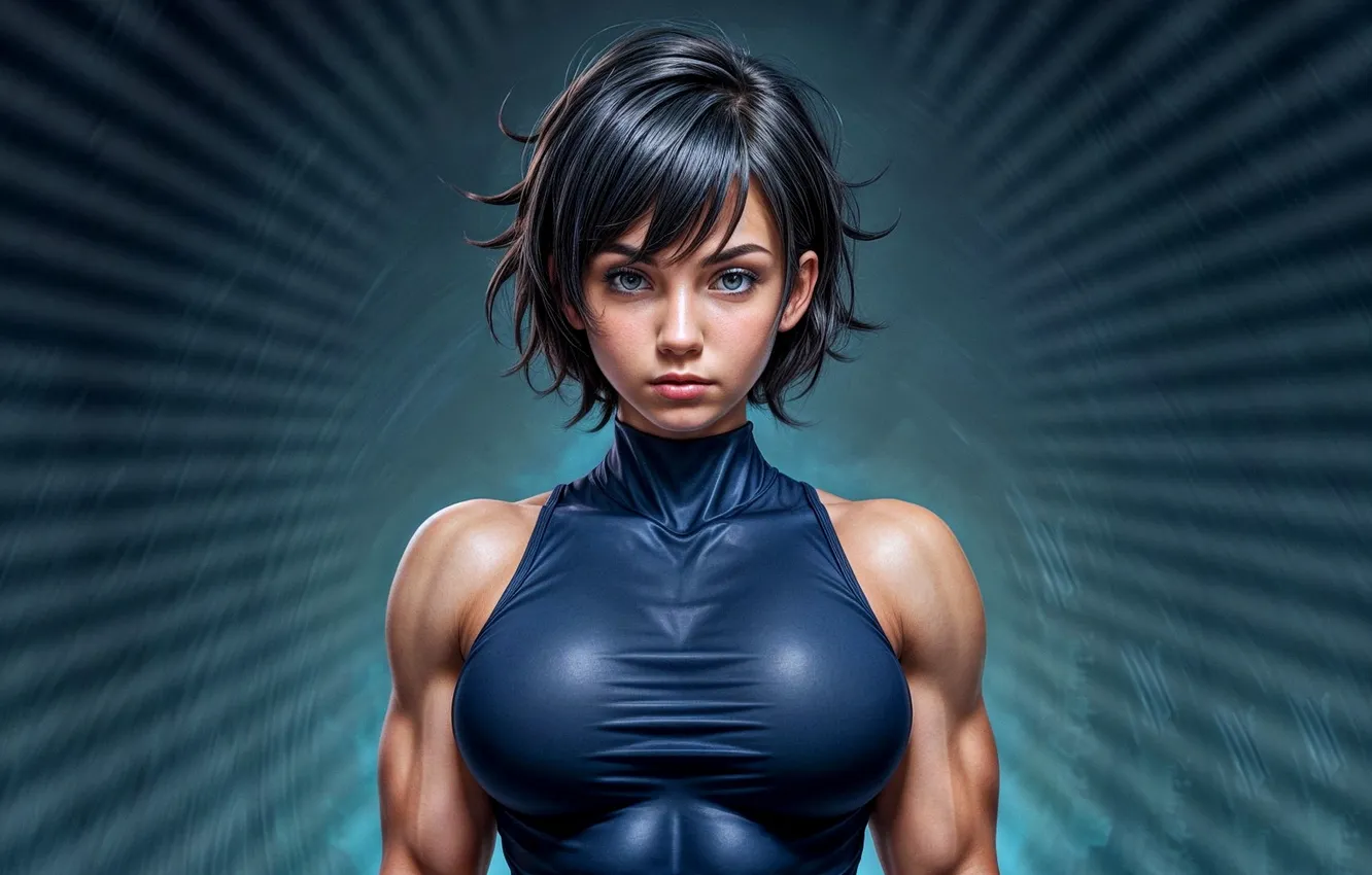 Wallpaper girl, woman, young, brunette, ai art for mobile and desktop ...