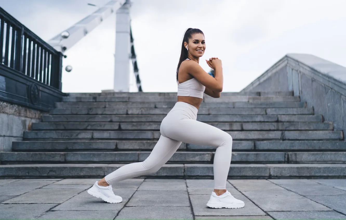 Wallpaper gym, leggings, woman fitness, Buttock, activewear, woman ...