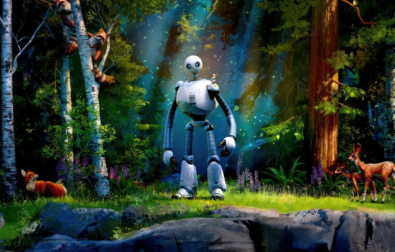 Wallpaper poster, movies, 2024 Movies, Animation movies, The Wild Robot ...