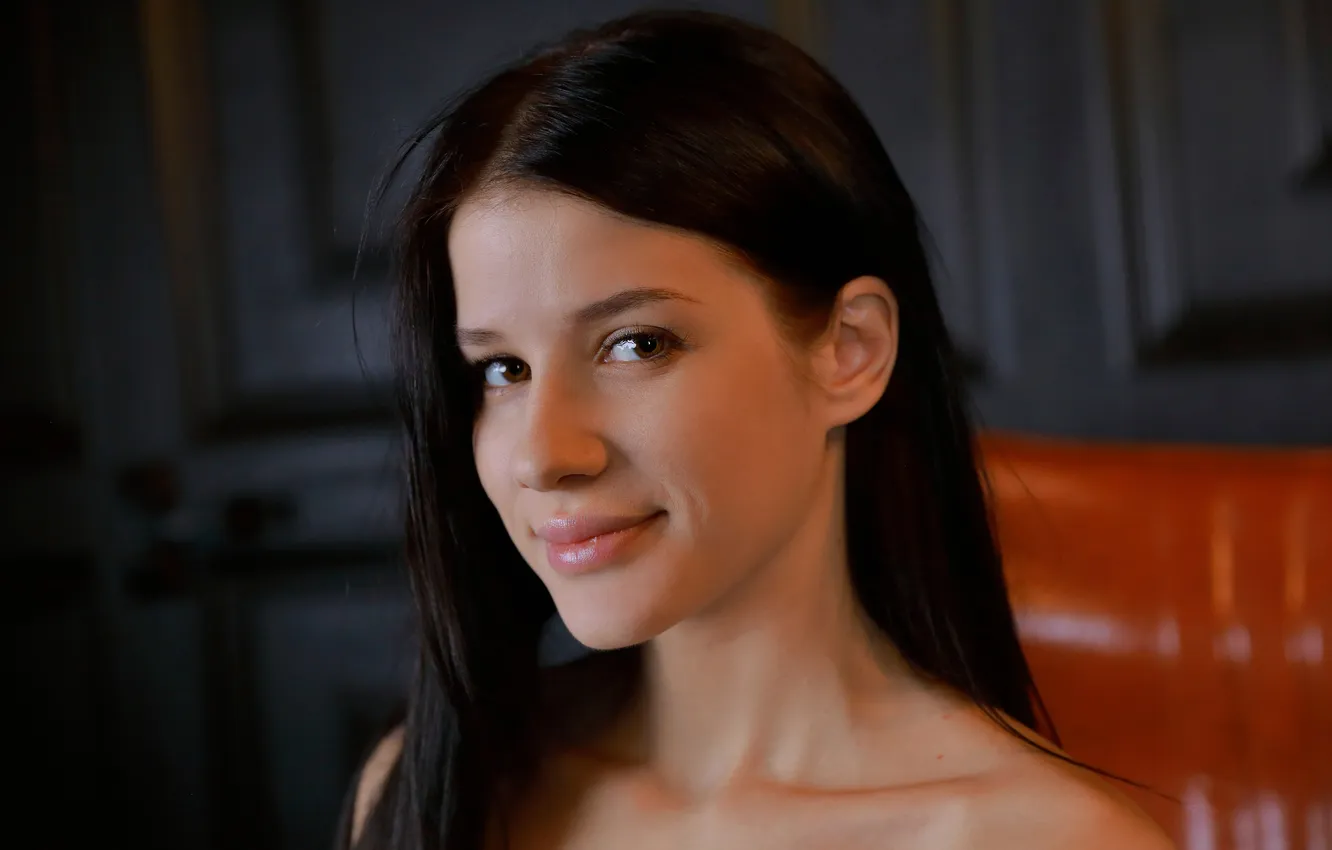 Wallpaper long hair, model, brunette, gorgeous, photoshoot, posing ...