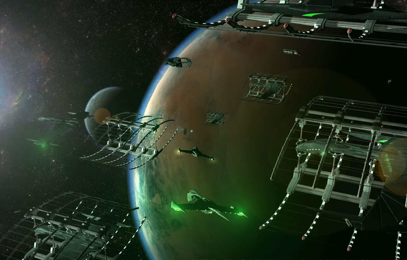Wallpaper space, stars, planet, romulan forge for mobile and desktop ...