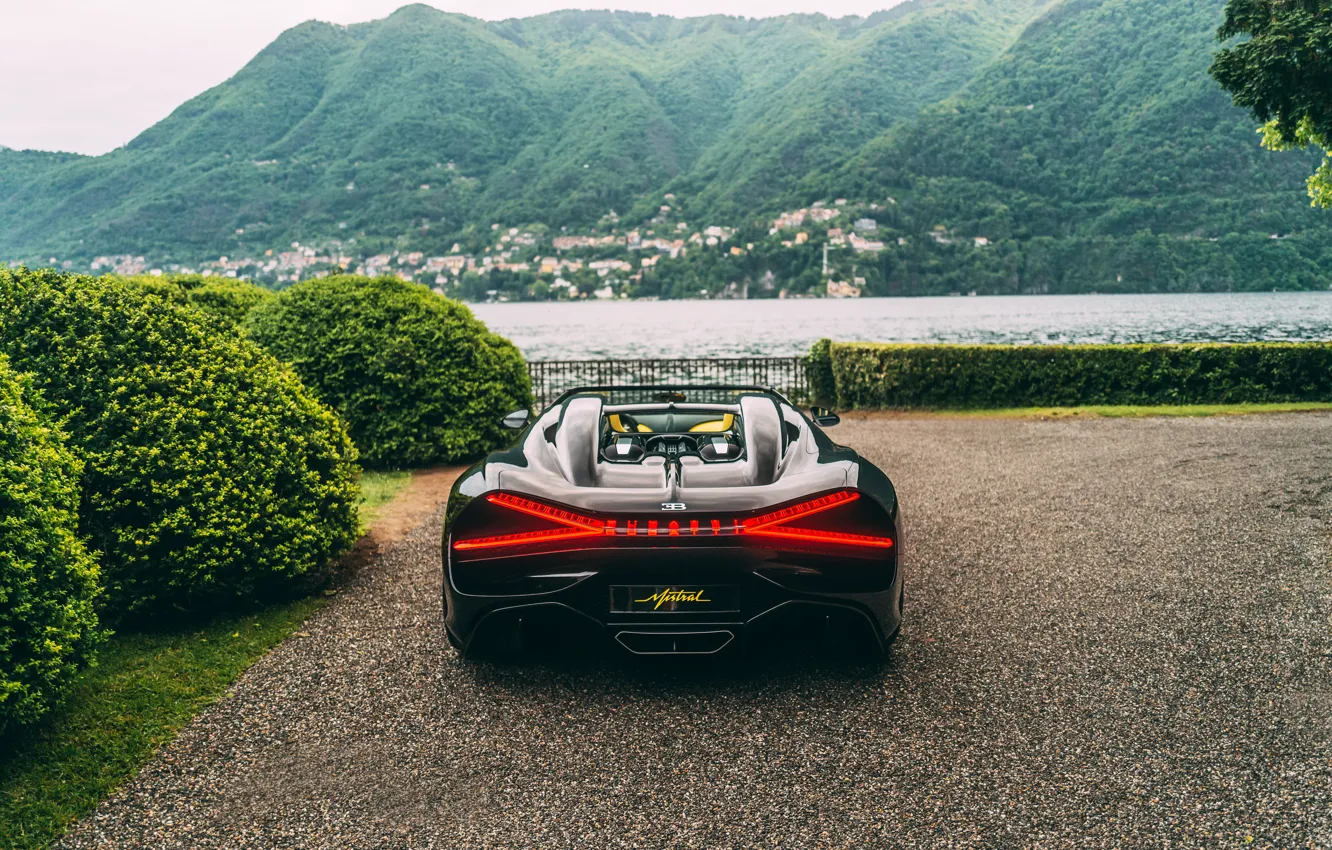 Wallpaper Bugatti, rear, taillights, W16 Mistral, Bugatti W16 Mistral ...