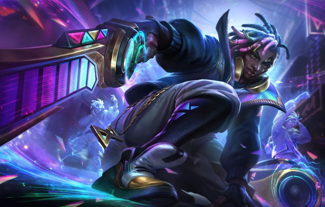 Wallpaper game, character, dreadlocks, character, League of Legends ...