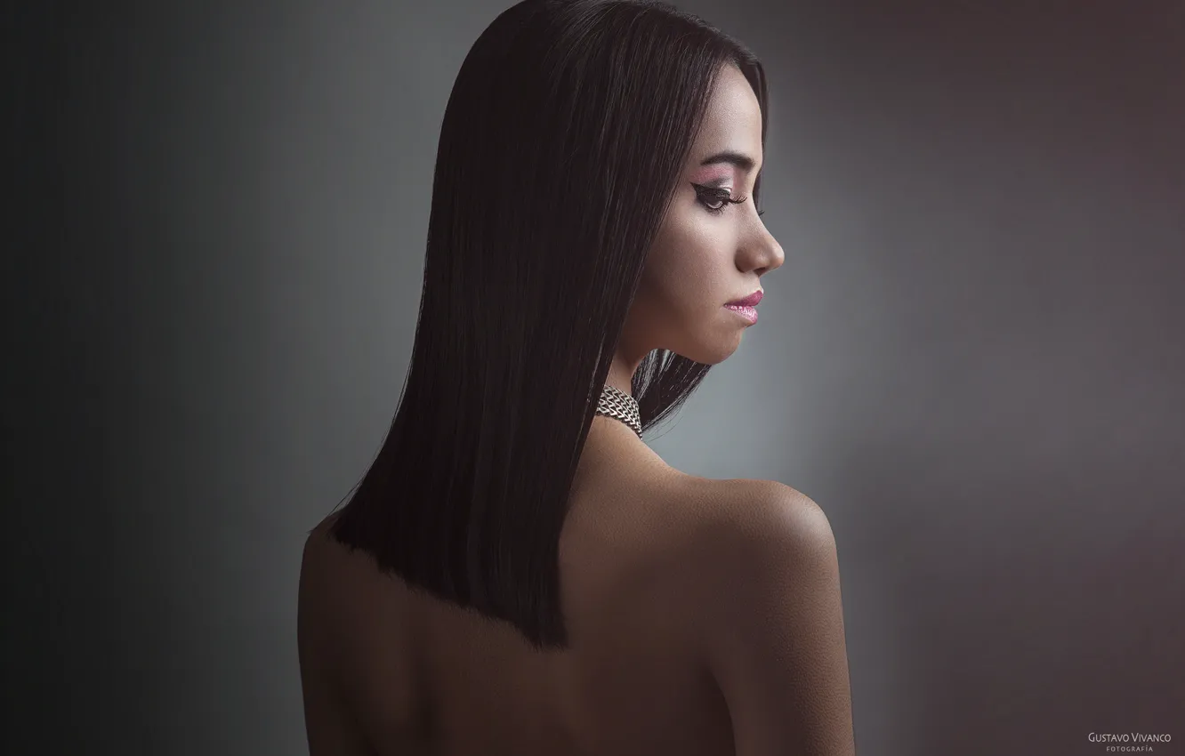 Wallpaper model, pose, back, make up for mobile and desktop, section ...