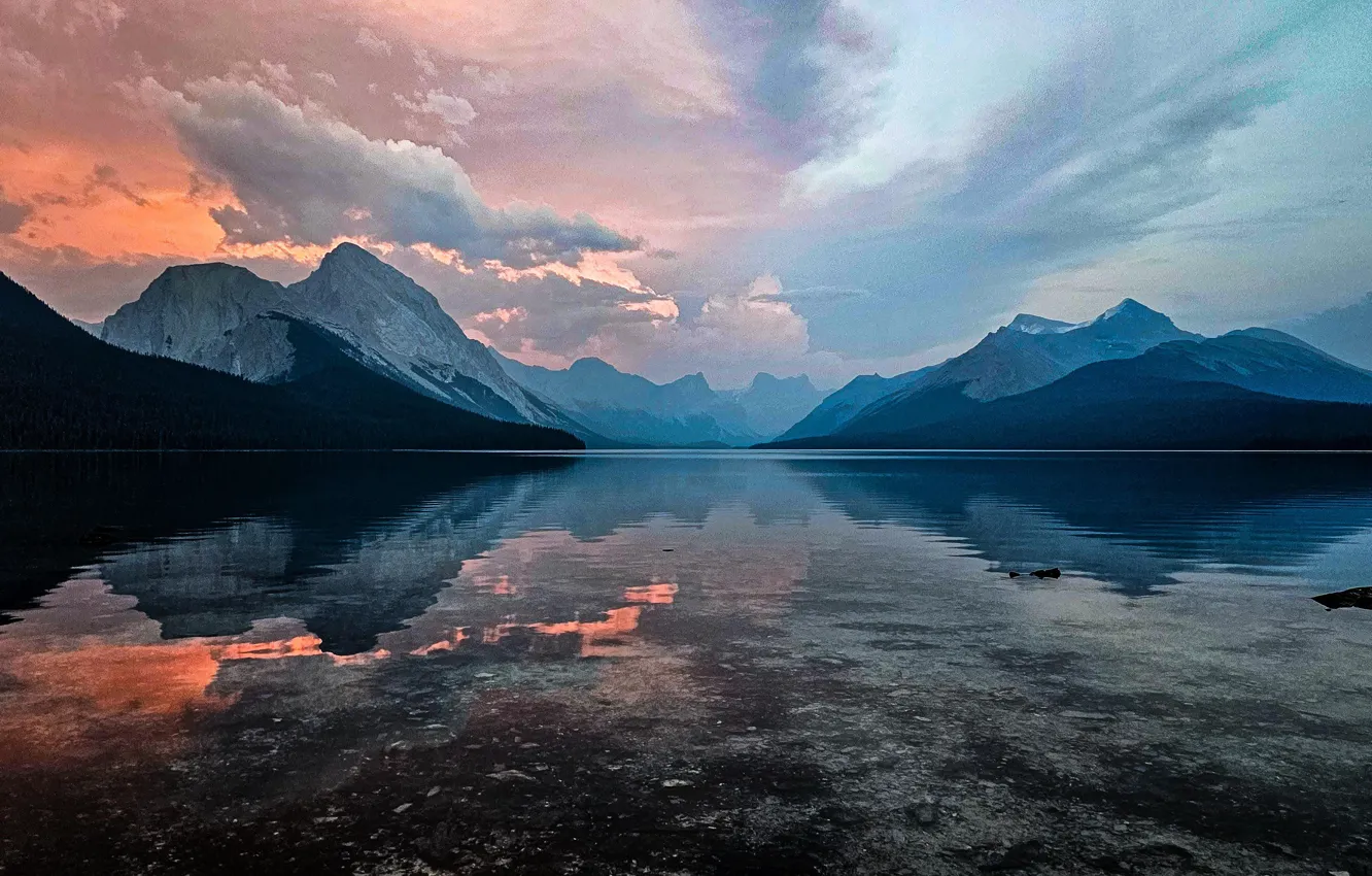 Wallpaper Canada, Jasper National Park, Maligne Lake images for desktop ...