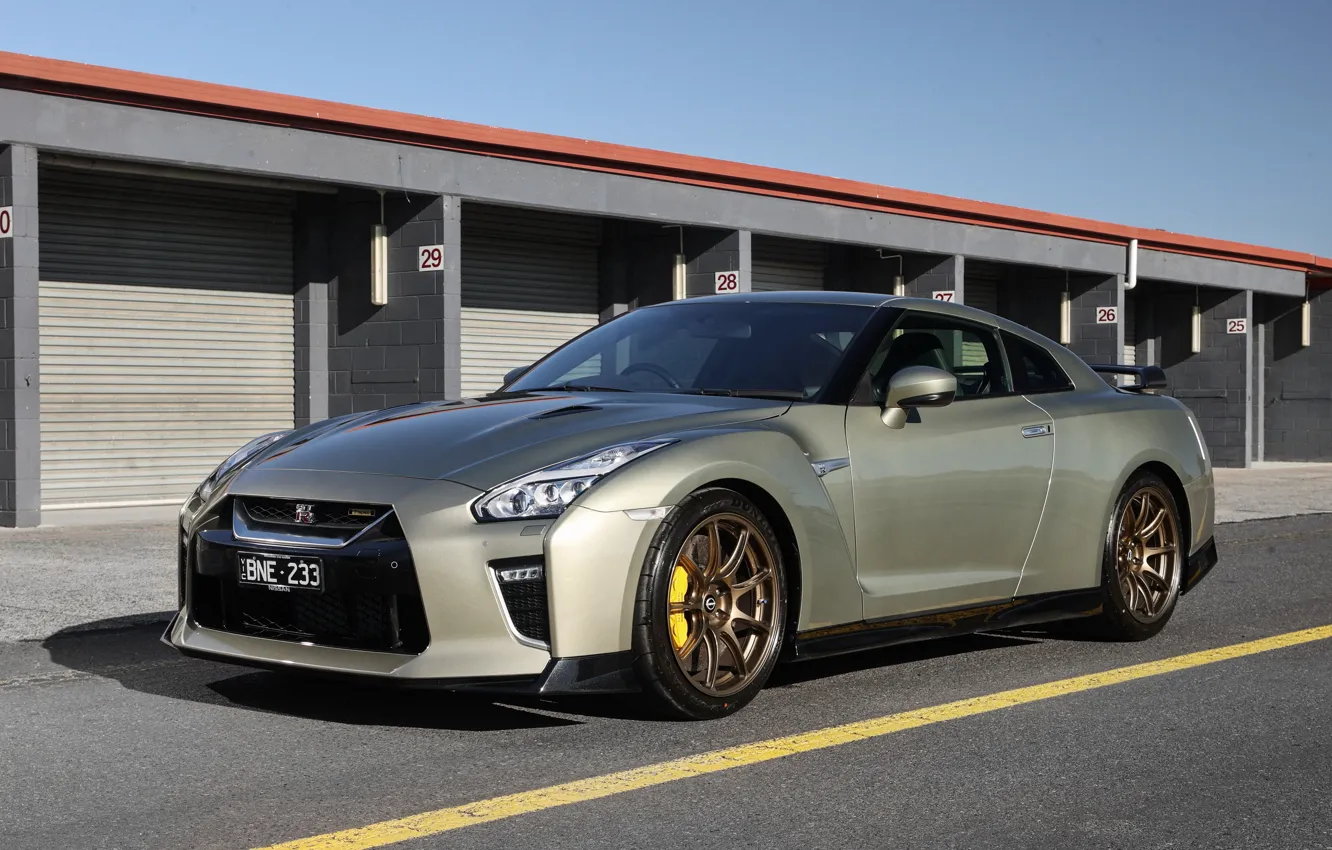 Wallpaper Nissan, GT-R, front view, Nissan GT-R T-spec images for ...