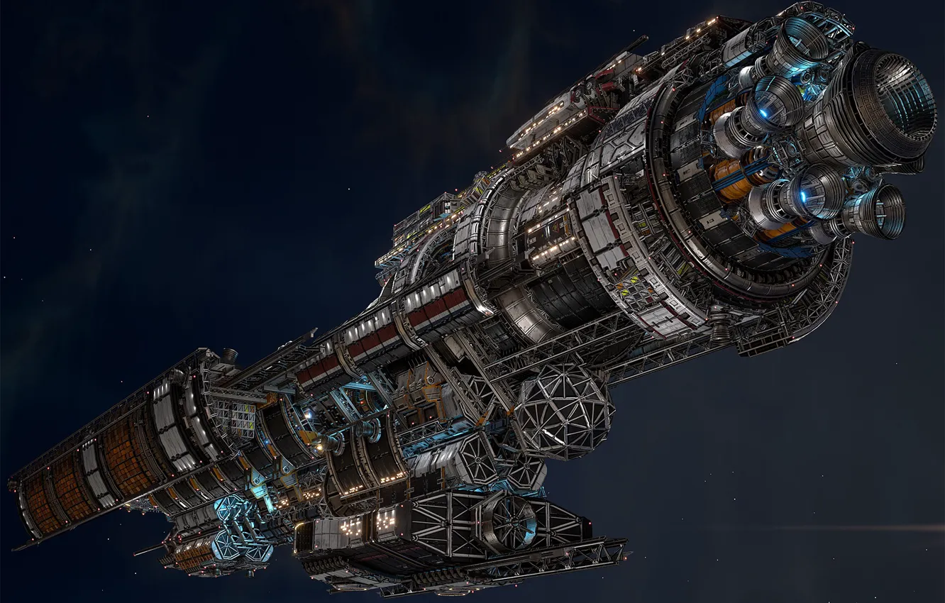 Wallpaper Fractured Space, ship, USR Disruptor, camera, transport for ...