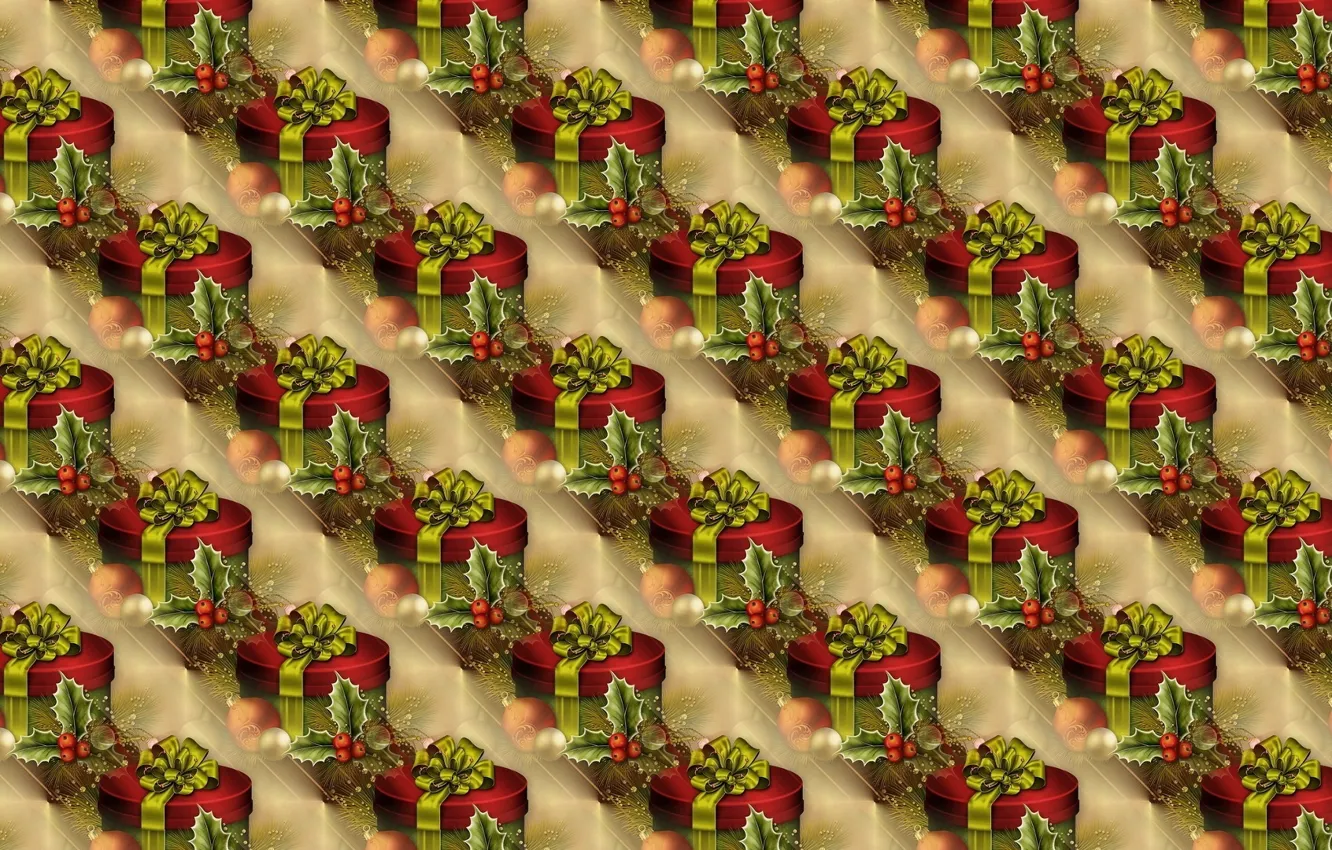 Wallpaper background, holiday, gift, texture, art, New year, Christmas ...
