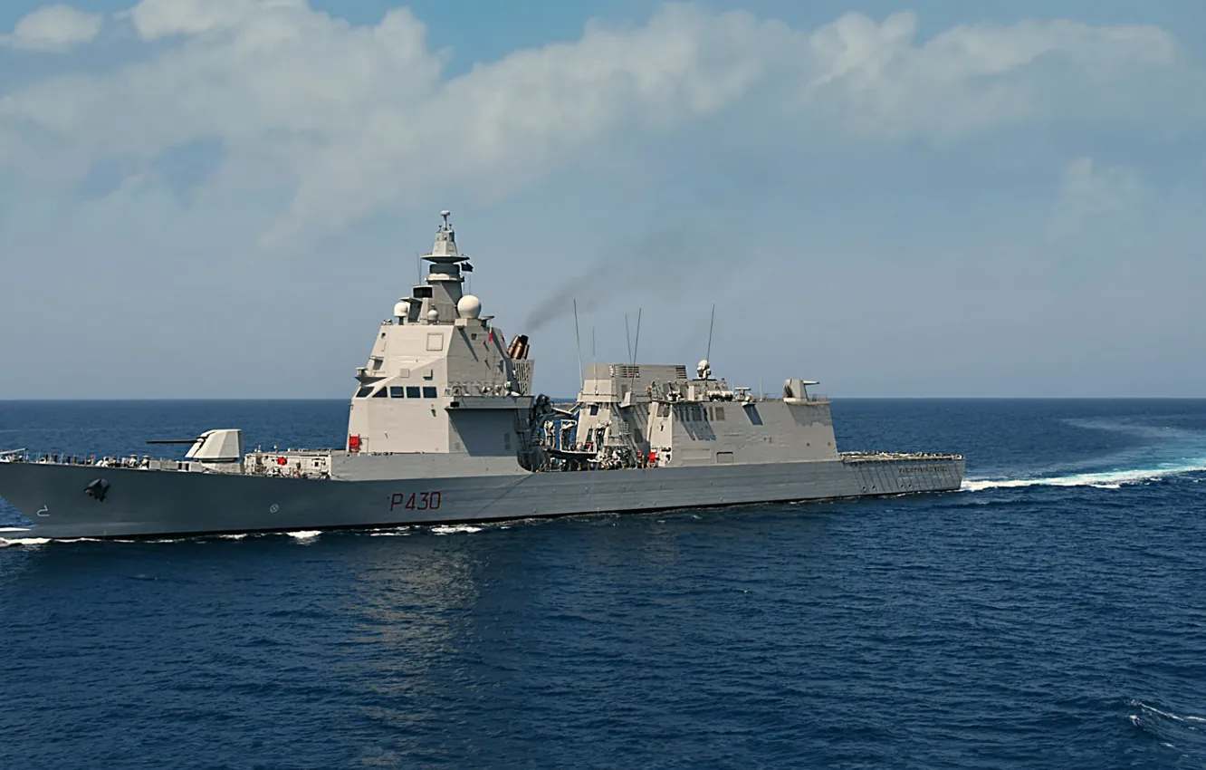 Wallpaper frigate, The Italian Navy, Paul Thanon di Revel for mobile ...
