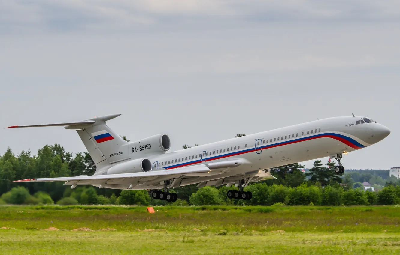 Wallpaper Tu-154, Tupolev, Tupolev, Russian Air Force, Tu-154, RA-85155 ...