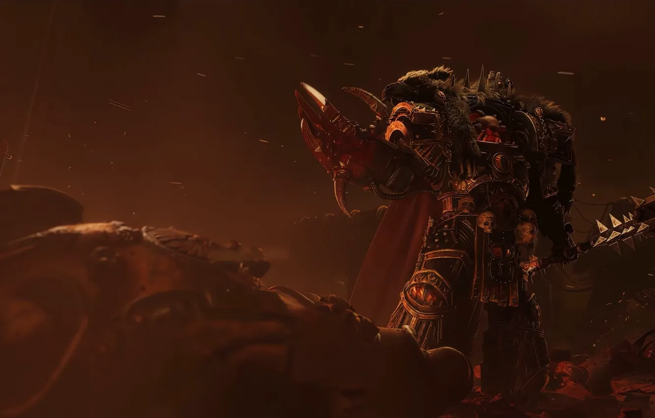 Wallpaper ash, smoke, claws, skull, Warhammer, Mace, Trailer, Chorus ...