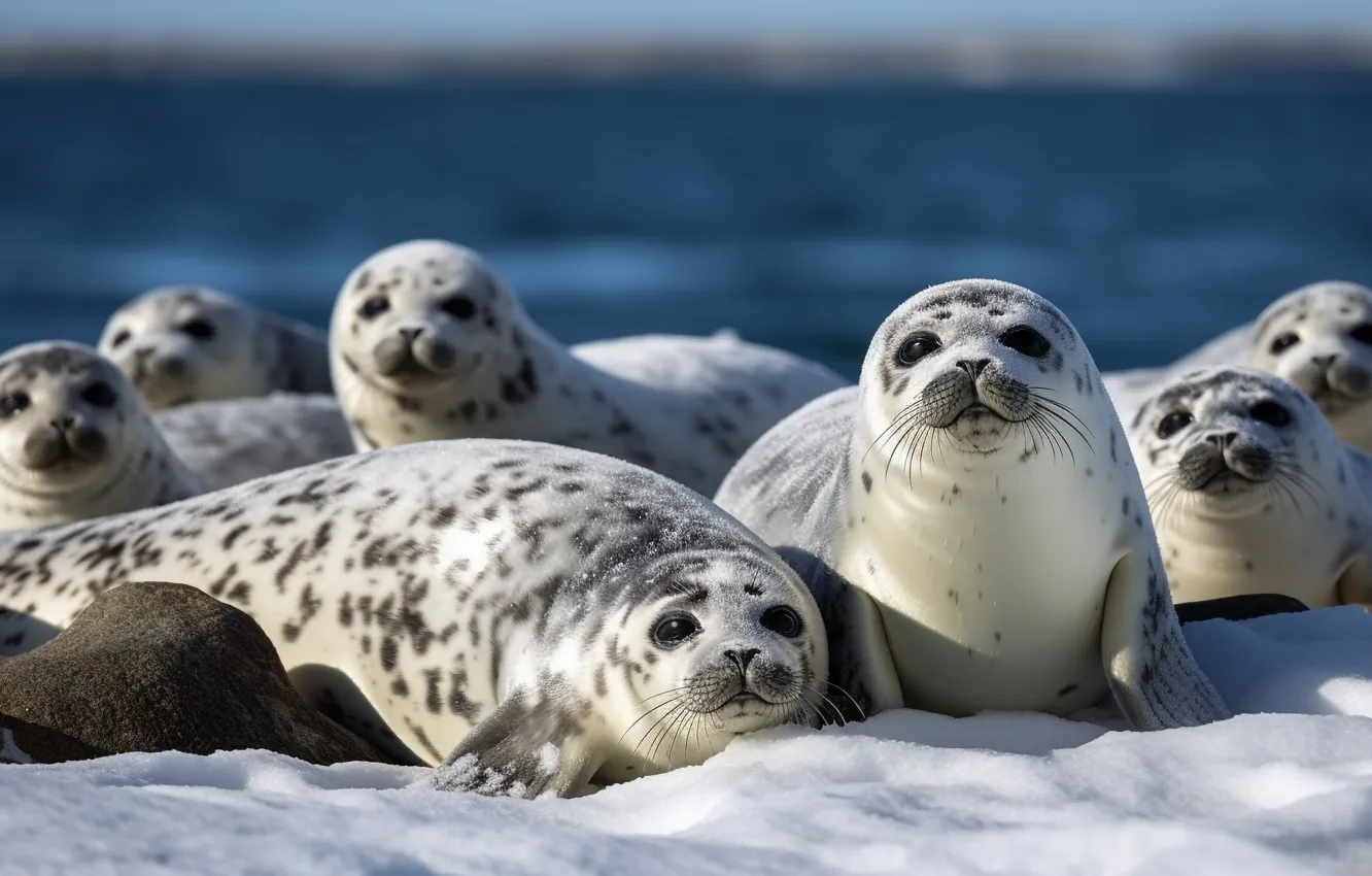 Wallpaper winter, snow, seal, Navy seals for mobile and desktop ...