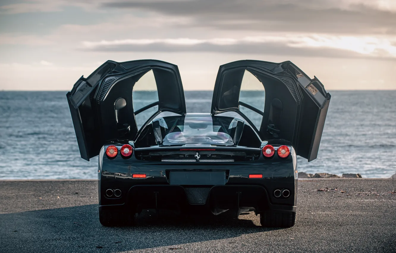 Wallpaper Ferrari, Ferrari Enzo, Enzo, rear view for mobile and desktop ...