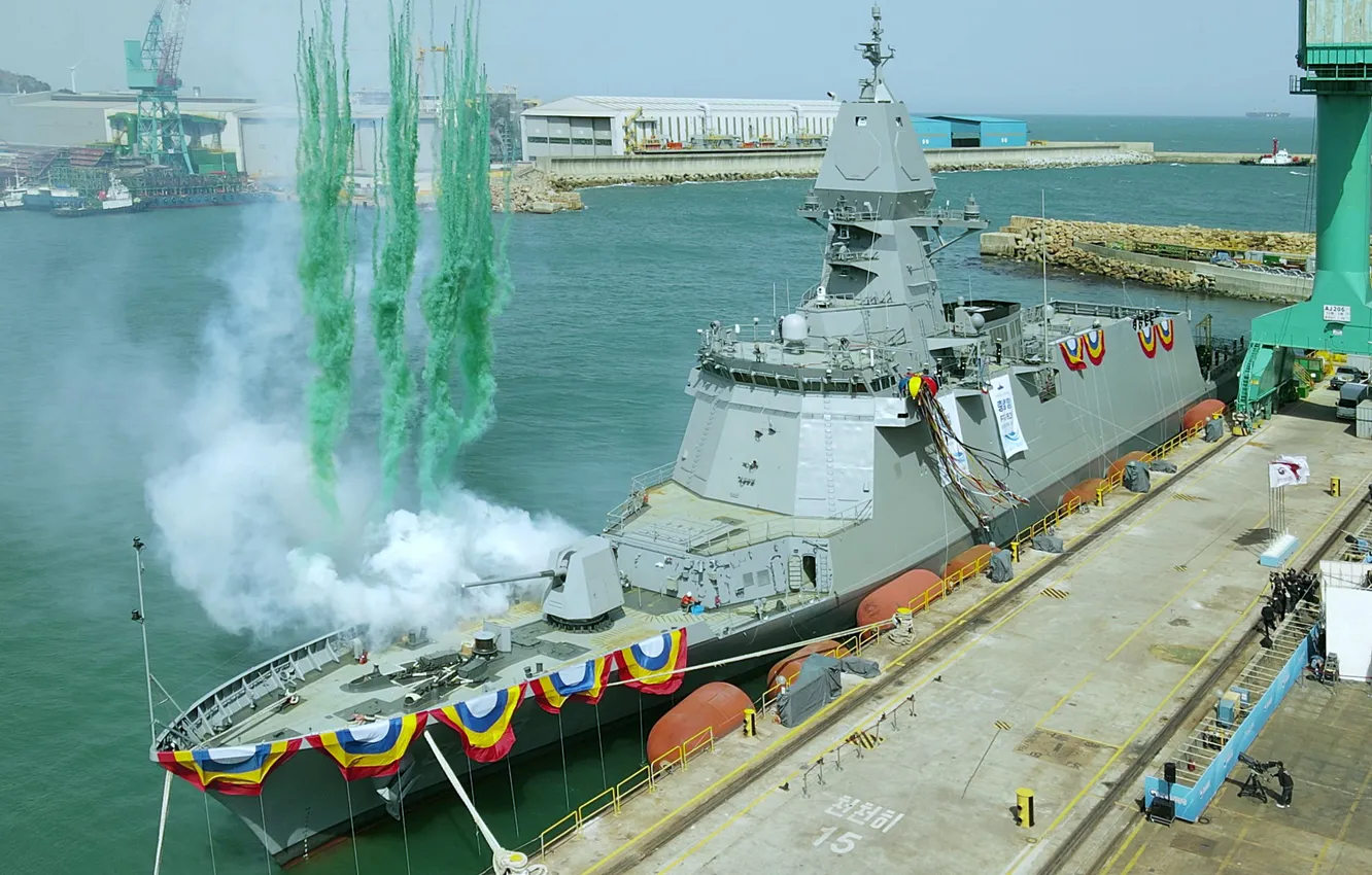 Wallpaper frigate, The Republic Of Korea, Chungnam, admission to the ...