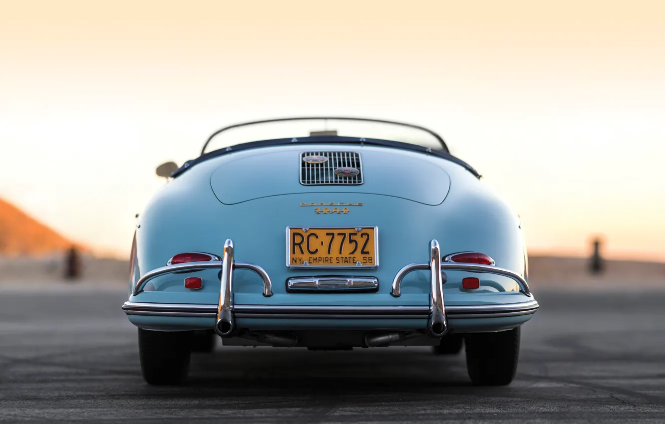 Wallpaper Porsche, 356, 1958, Rear, Porsche 356A 1600 Super Speedster ...