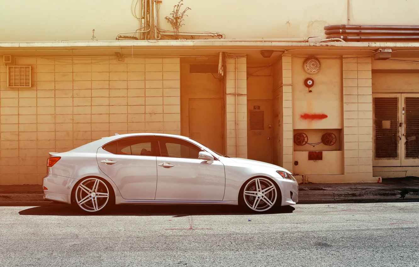 Wallpaper Lexus, wheels, side, black, metallic, Lexus, vossen, IS250 ...