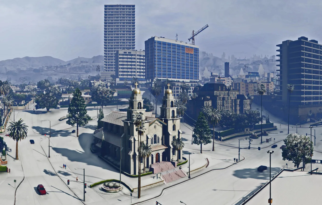 Wallpaper city, game, Grand Theft Auto V, GTA V, gta 5, church for ...