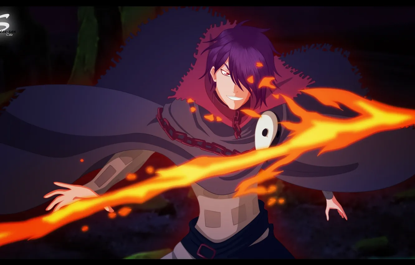 Wallpaper smile, weapons, flame, guy, Bleach, the fourth film for ...