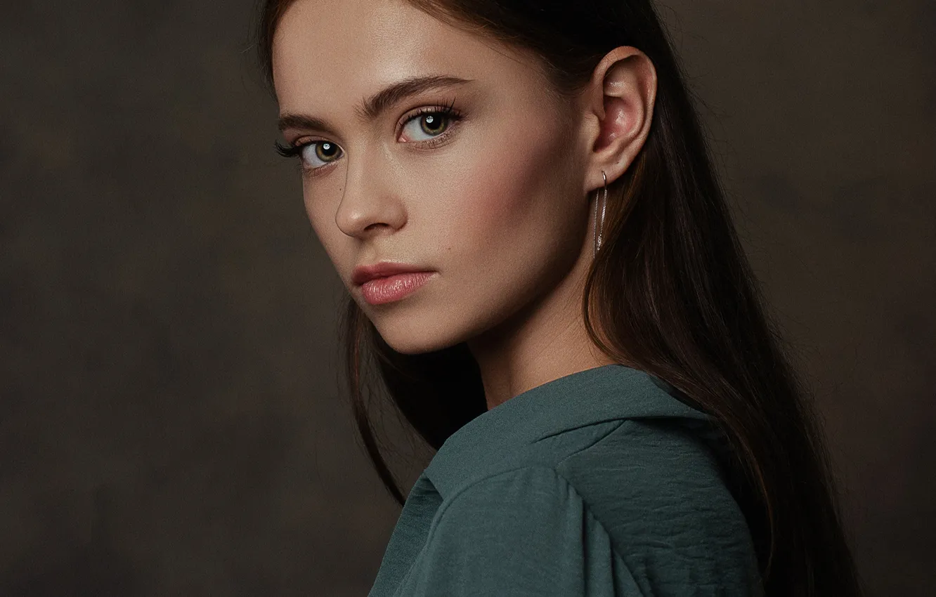 Wallpaper look, girl, model, portrait, Anton Lobanov for mobile and ...