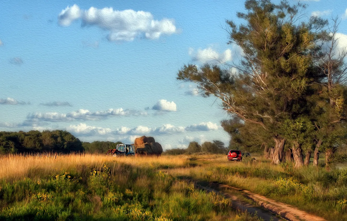 Wallpaper summer, landscape, style, background for mobile and desktop ...