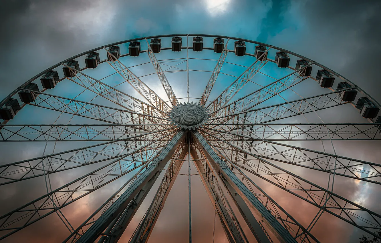 Wallpaper the sky, wheel, amusement images for desktop, section разное ...