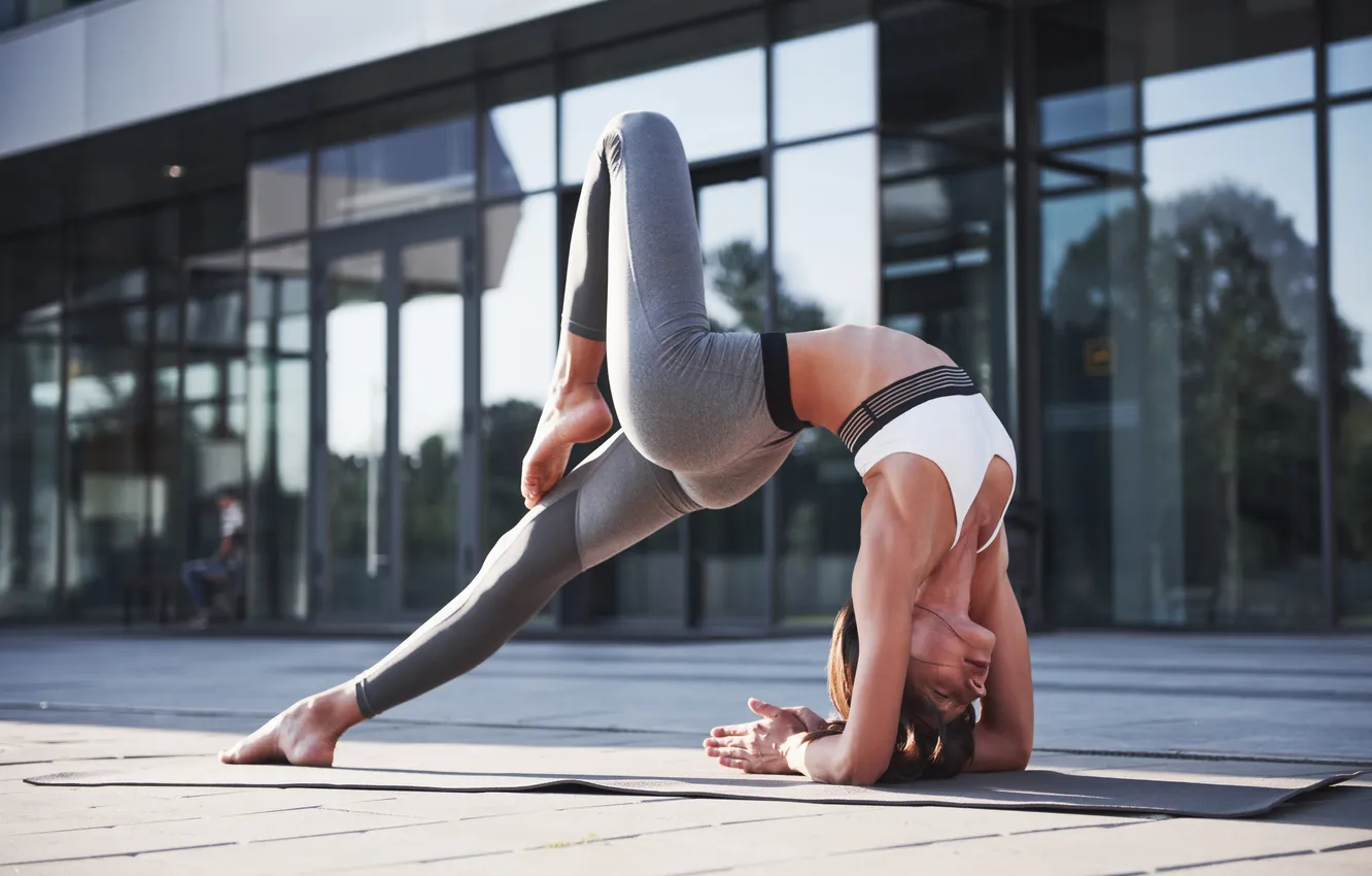 Wallpaper sexy, model, pose, yoga for mobile and desktop, section спорт ...